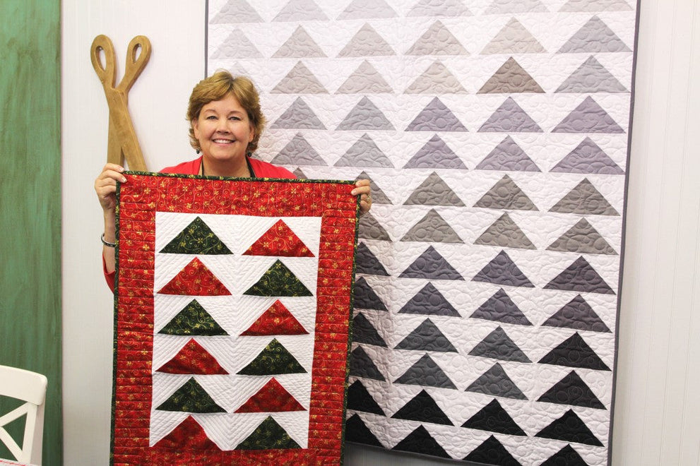 New Friday Tutorial: The One Seam Flying Geese Quilt & Advent Wall Han