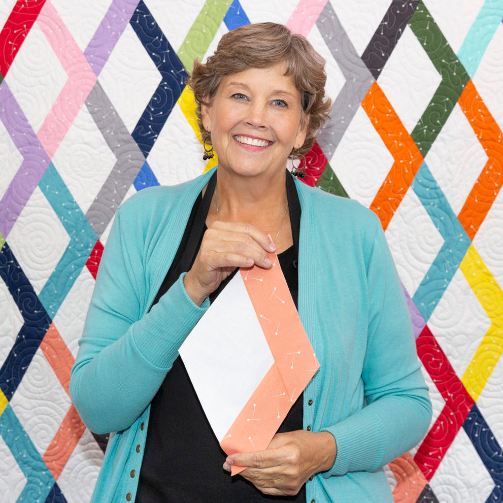 Rhombus Gemstones Quilt Tutorial with Jenny Doan
