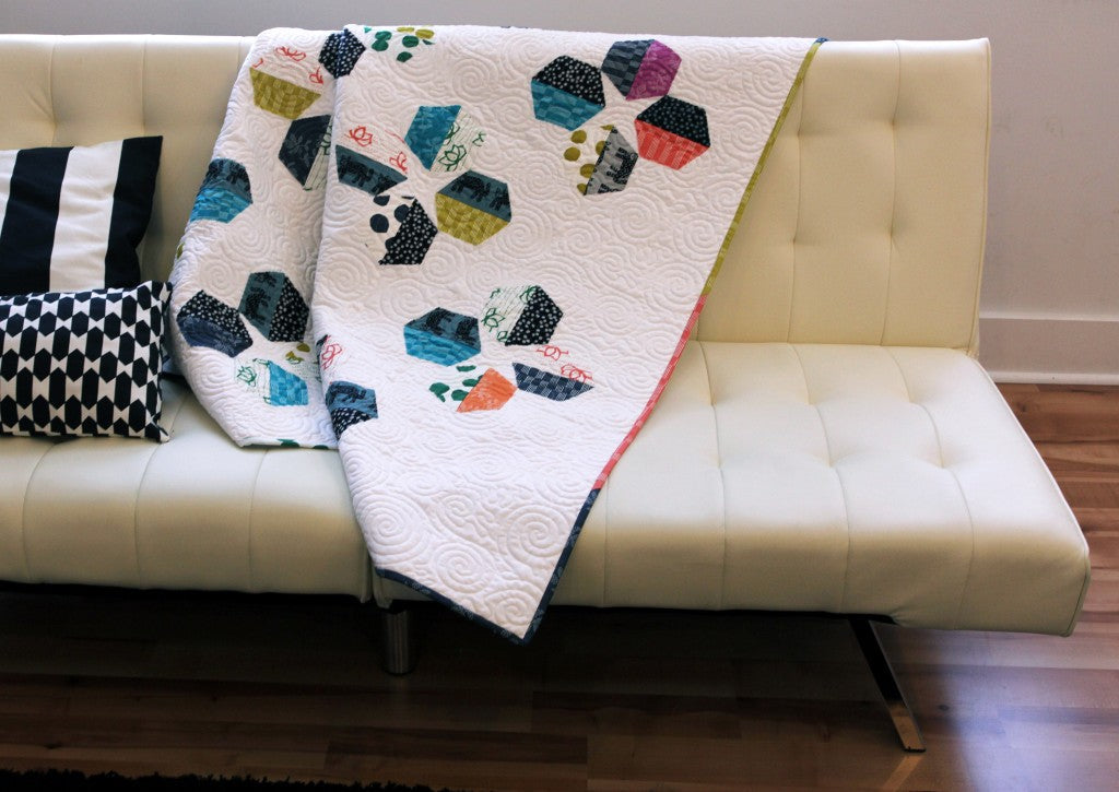New Friday Tutorial: The Half Hexi Gems Quilt Tutorial