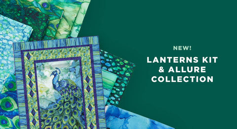 Lanterns Quilt Kit & Allure Fabric Collection