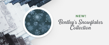 Bentley’s Snowflakes Fabric Collection