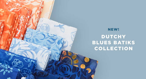 Island Batiks Dutchy Blues Batiks Fabric Collection