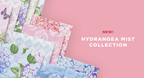 Wilmington Prints Hydrangea Mist Fabric Collection