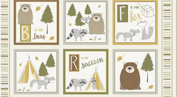 Into The Woodlands Fabric Collection | Woodland Animals Fabric