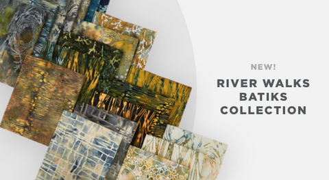 River Walks Batiks Fabric Collection | River Walks Fabric