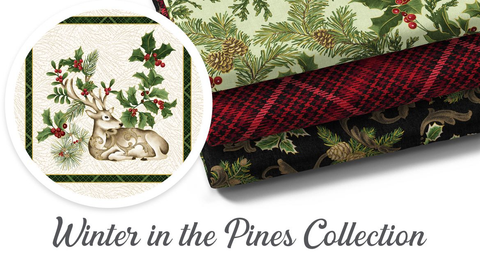 Jackie Robinson Winter in the Pines Fabric Collection