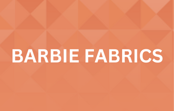 Barbie Fabric | Retro Barbie Fabric | Barbie Logo Fabric