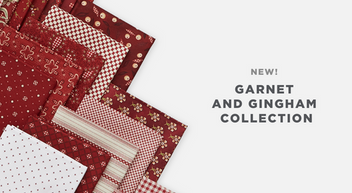 Kim Diehl Garnets and Gingham Fabric Collection