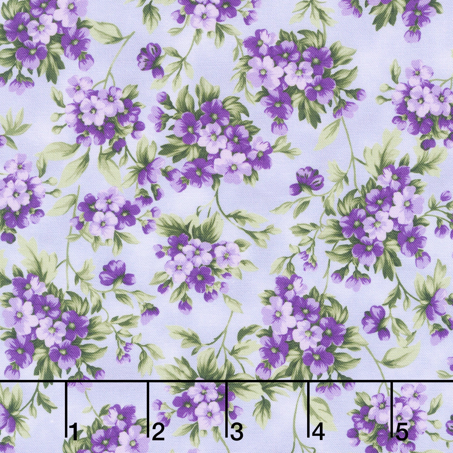 Georgina - Flowers Lavender Yardage