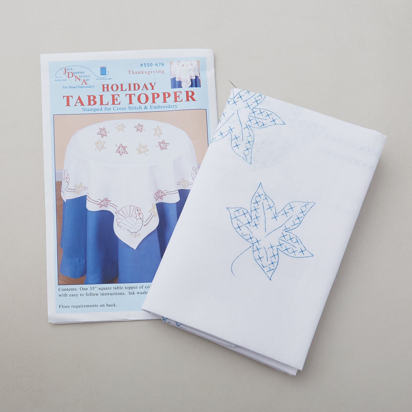 Thanksgiving Embroidery Table Topper Kit