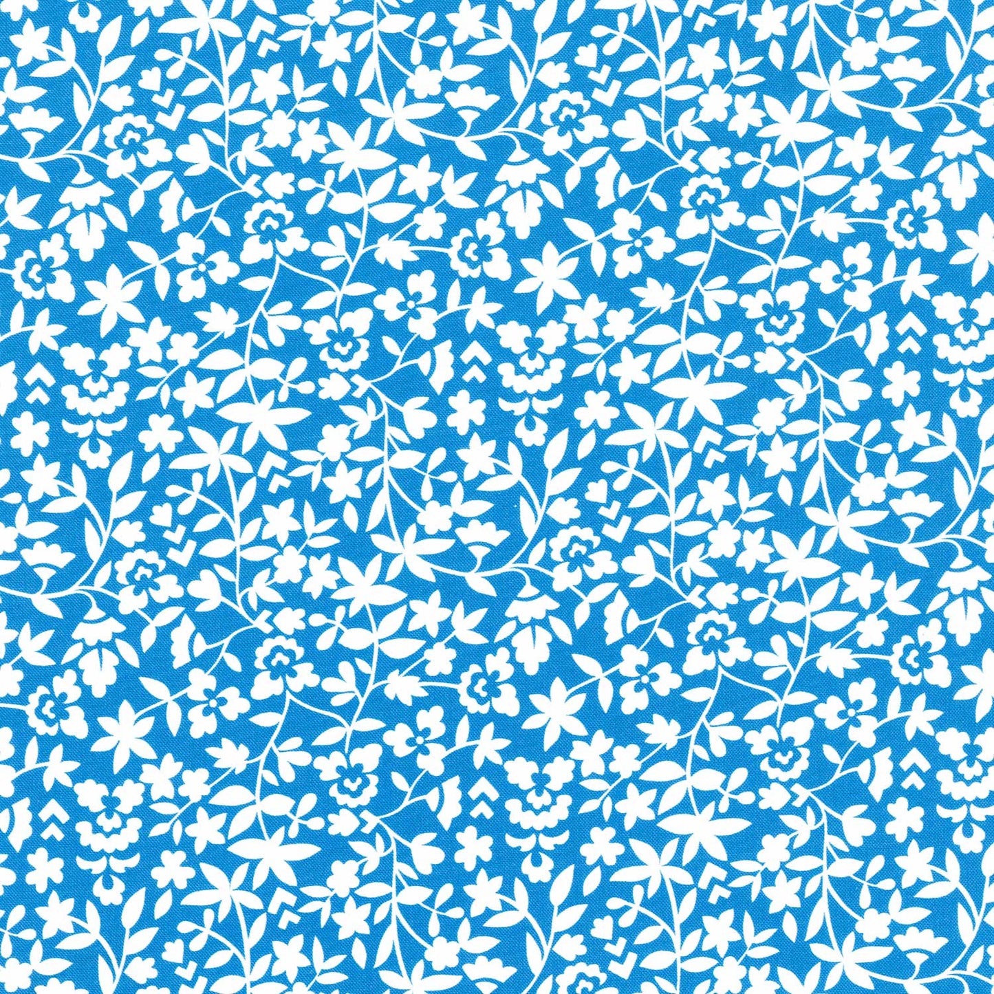 Garden Party - On The Vine Blue Yardage