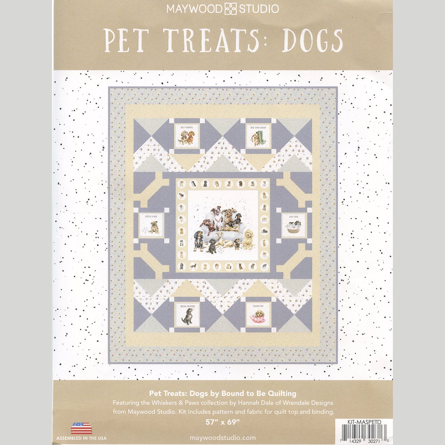 Pet Treats Quilt Kit - Dogs