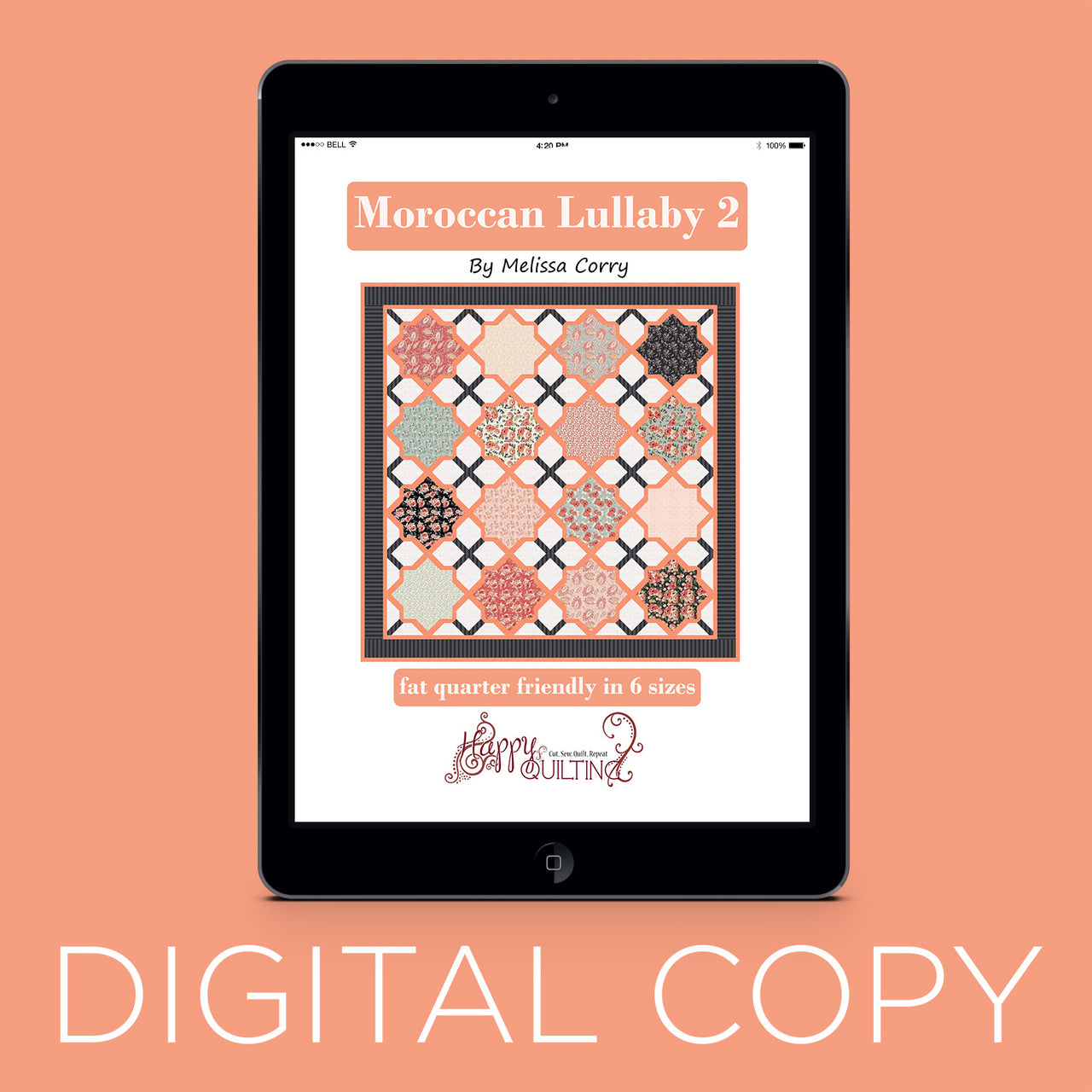 Digital Download - Moroccan Lullaby 2 Quilt Pattern