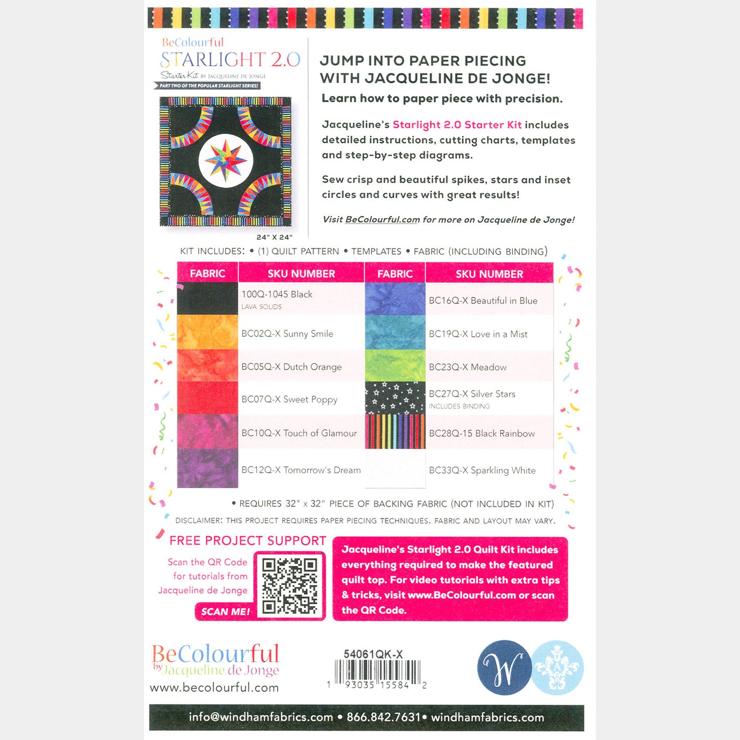 BeColourful Starlight 2.0 Quilt Kit