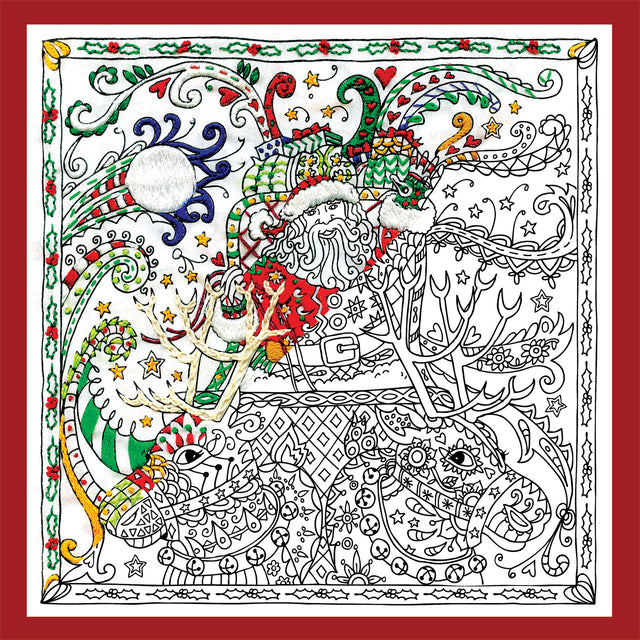 Zenbroidery Christmas Santa Embroidery Kit