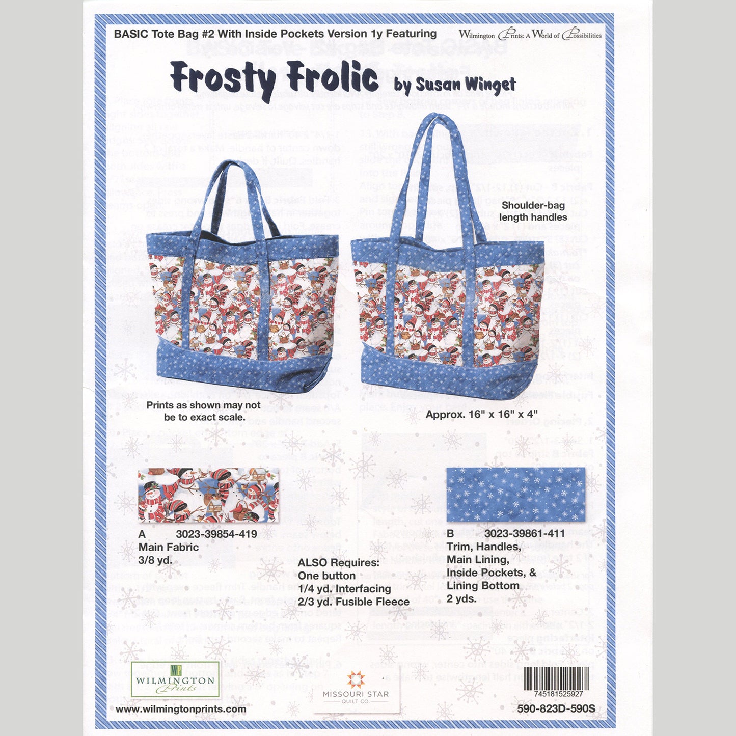Frosty Frolic Tote Bag Kit