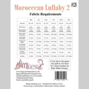 Digital Download - Moroccan Lullaby 2 Quilt Pattern