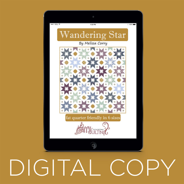Digital Download - Wandering Star Quilt Pattern