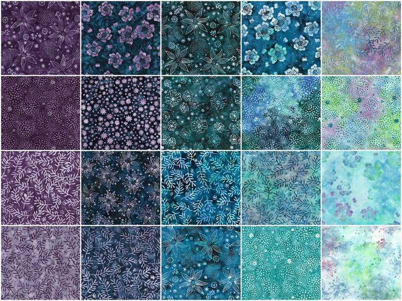 Shadow Blooms Batiks Stamps