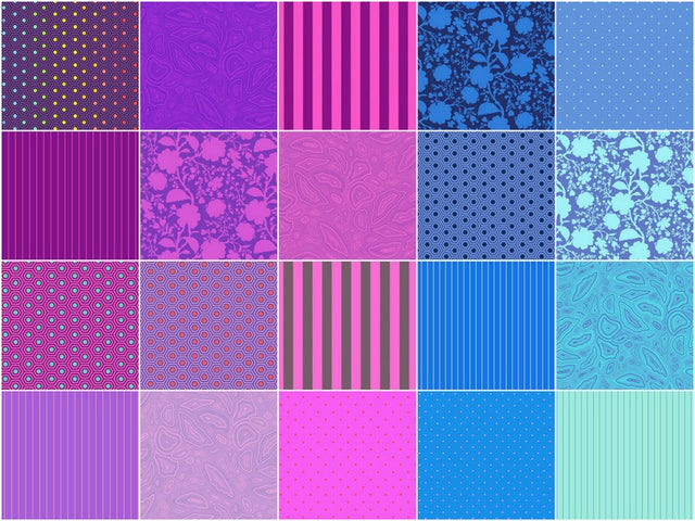 True Colors - Tula Pink Plume 2 1/2" Strips