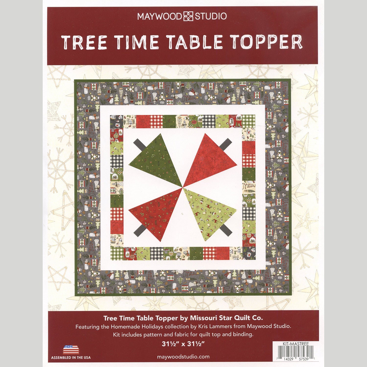 Missouri Star Homemade Holidays Tree Time Table Topper Kit