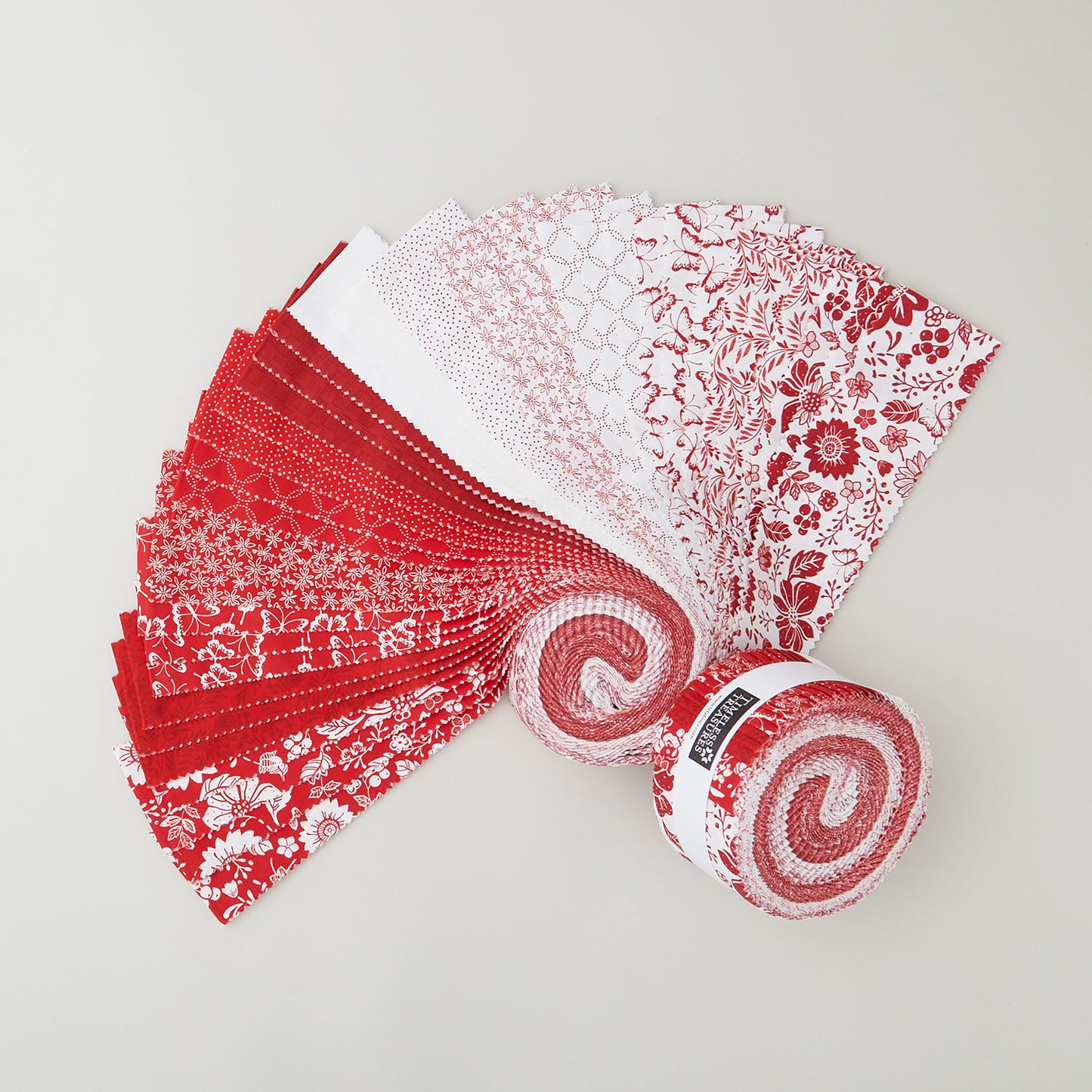 Garden Redwork 2 1/2" Strips