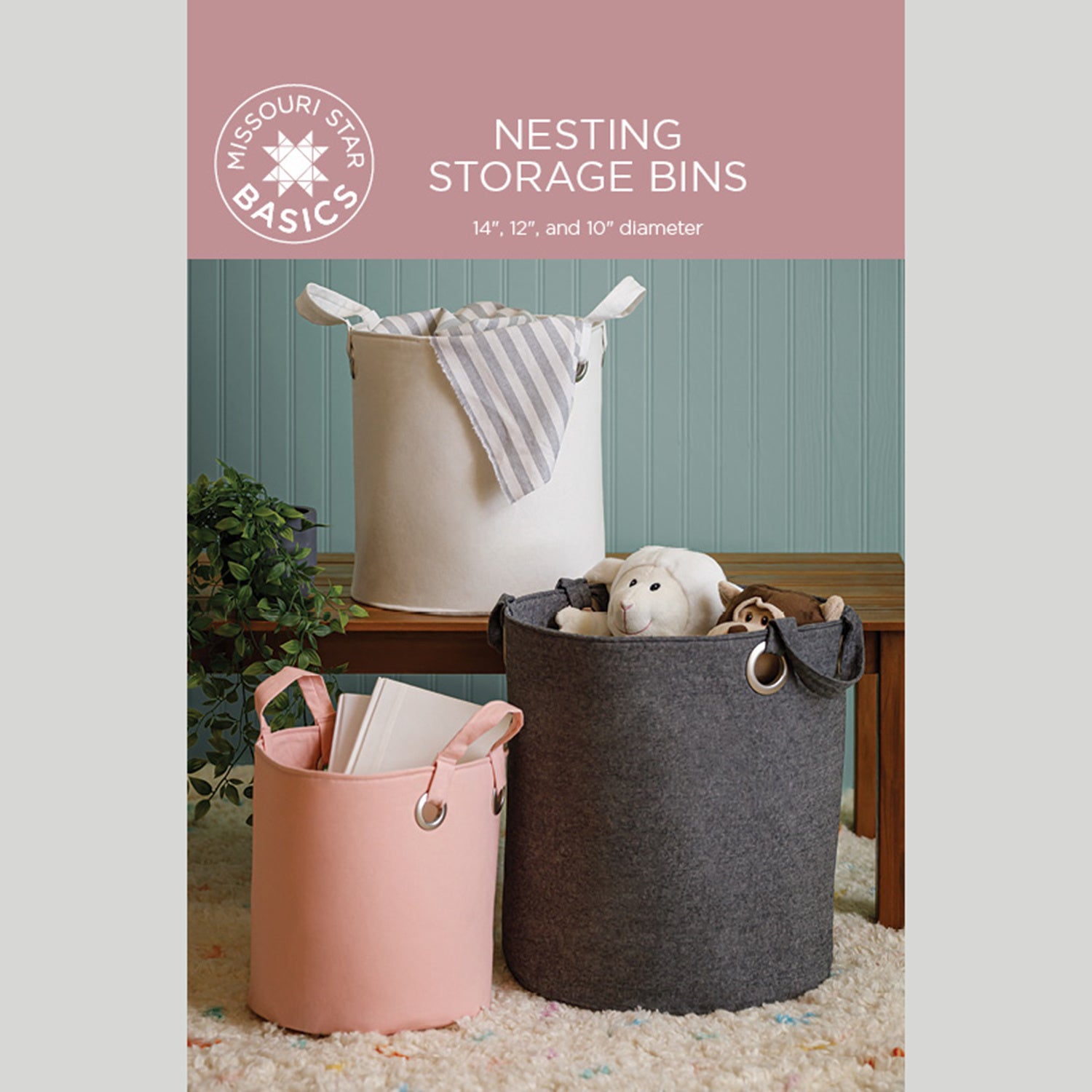 Nesting Storage Bins Pattern by Missouri Star