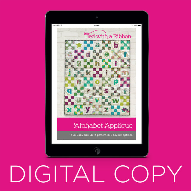 Digital Download - Alphabet Applique Quilt Pattern