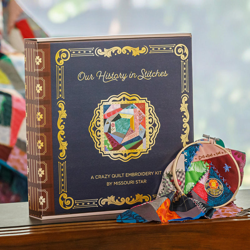 Our History in Stitches - A Crazy Quilt