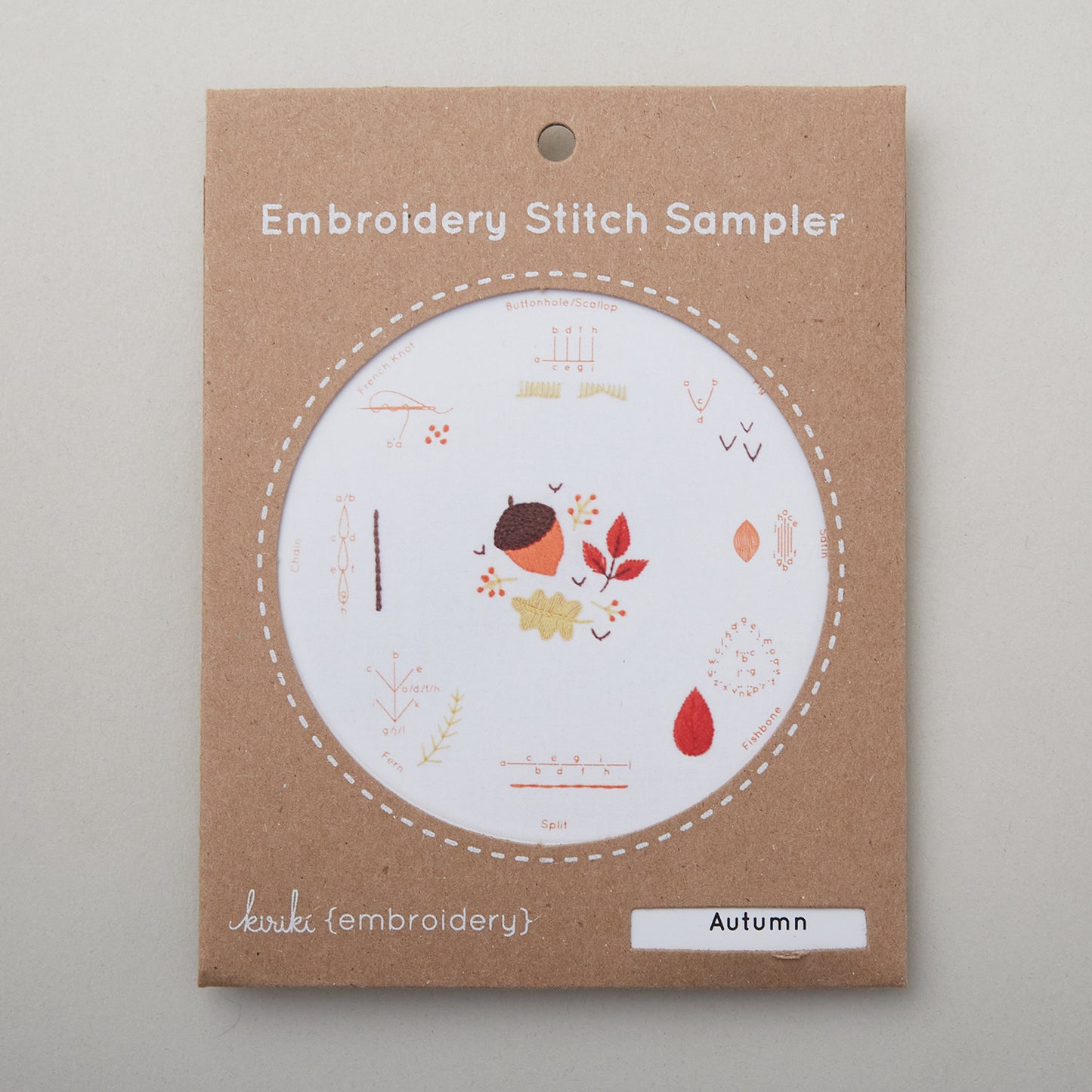 Autumn Embroidery Stitch Sampler Kit