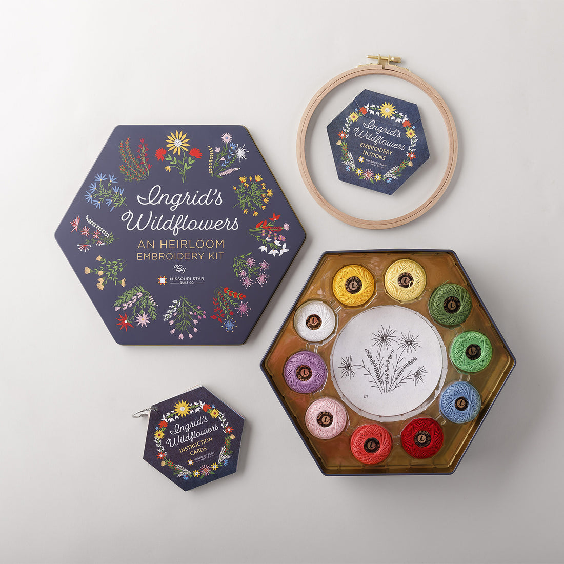 Ingrid's Wildflowers - An Heirloom Embroidery Kit by Missouri Star