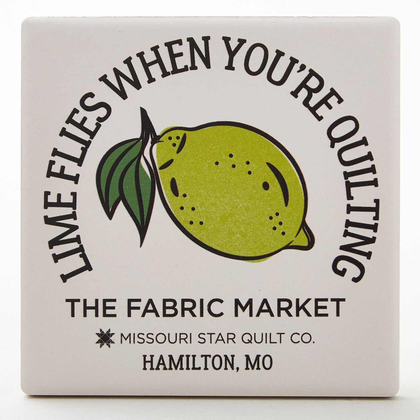Missouri Star Punny Produce Absorbent Stone Coaster Set