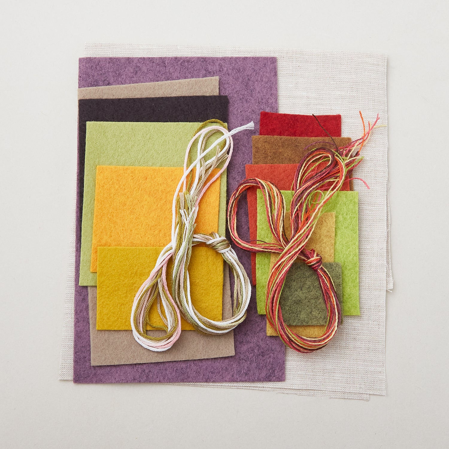 Back from the Market Wool Felt Embroidery Appliqué Kit