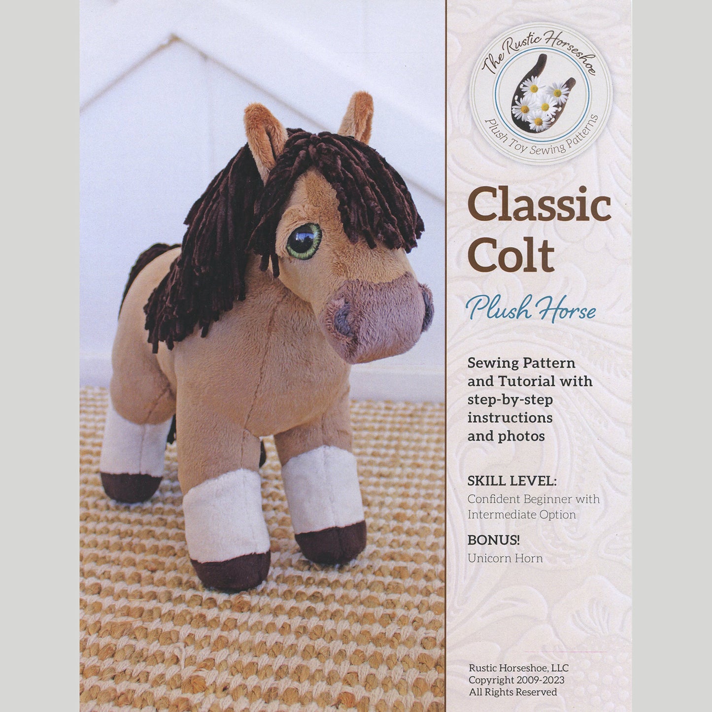 Classic Colt Plush Horse Pattern