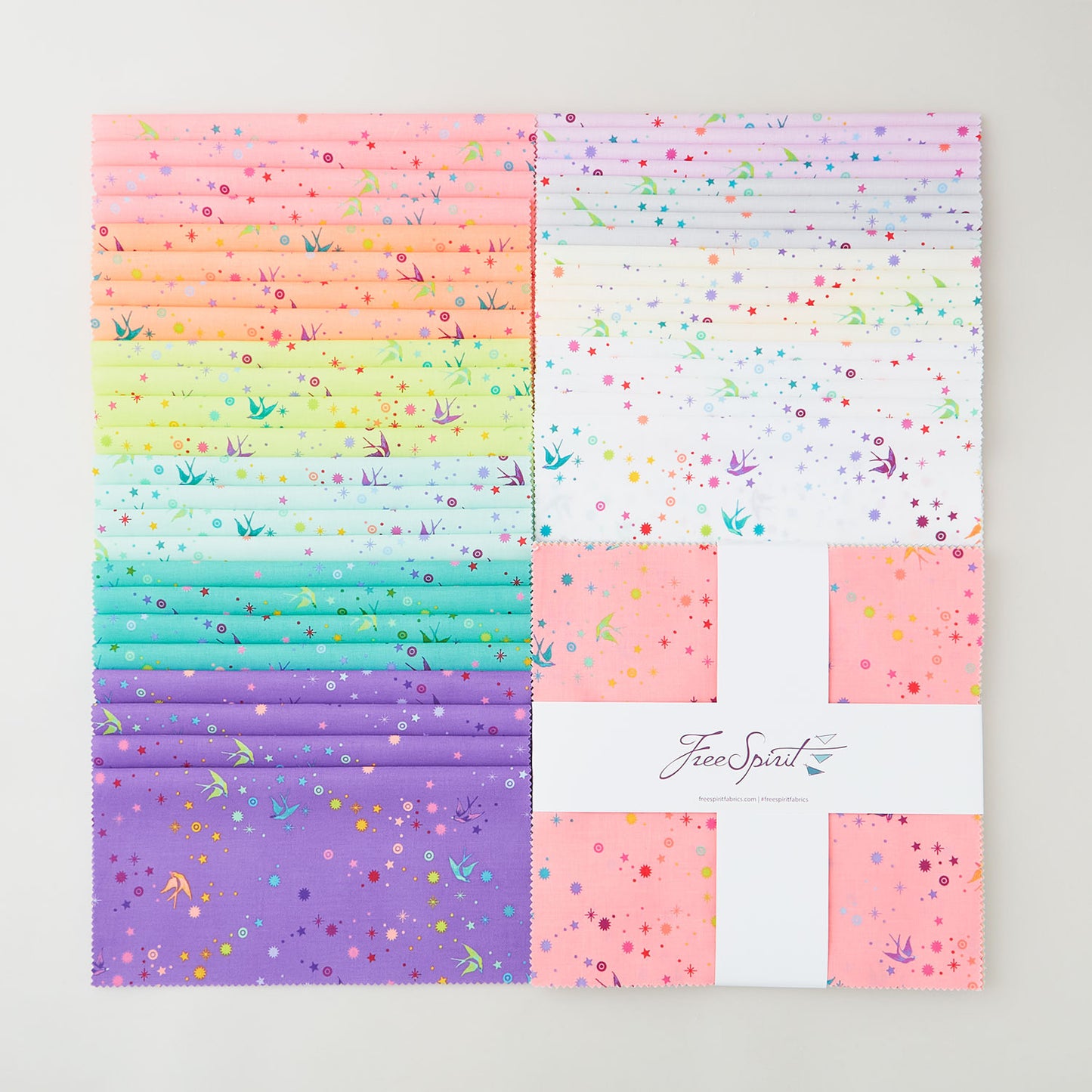 Tula Pink's True Colors Fairy Dust 10" Squares