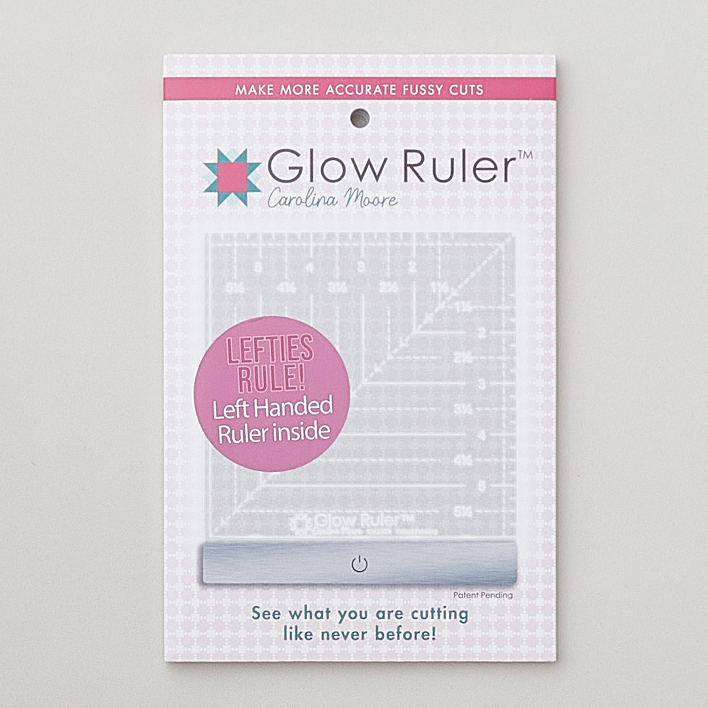 Glow Ruler - Left Handed 6" x 6"