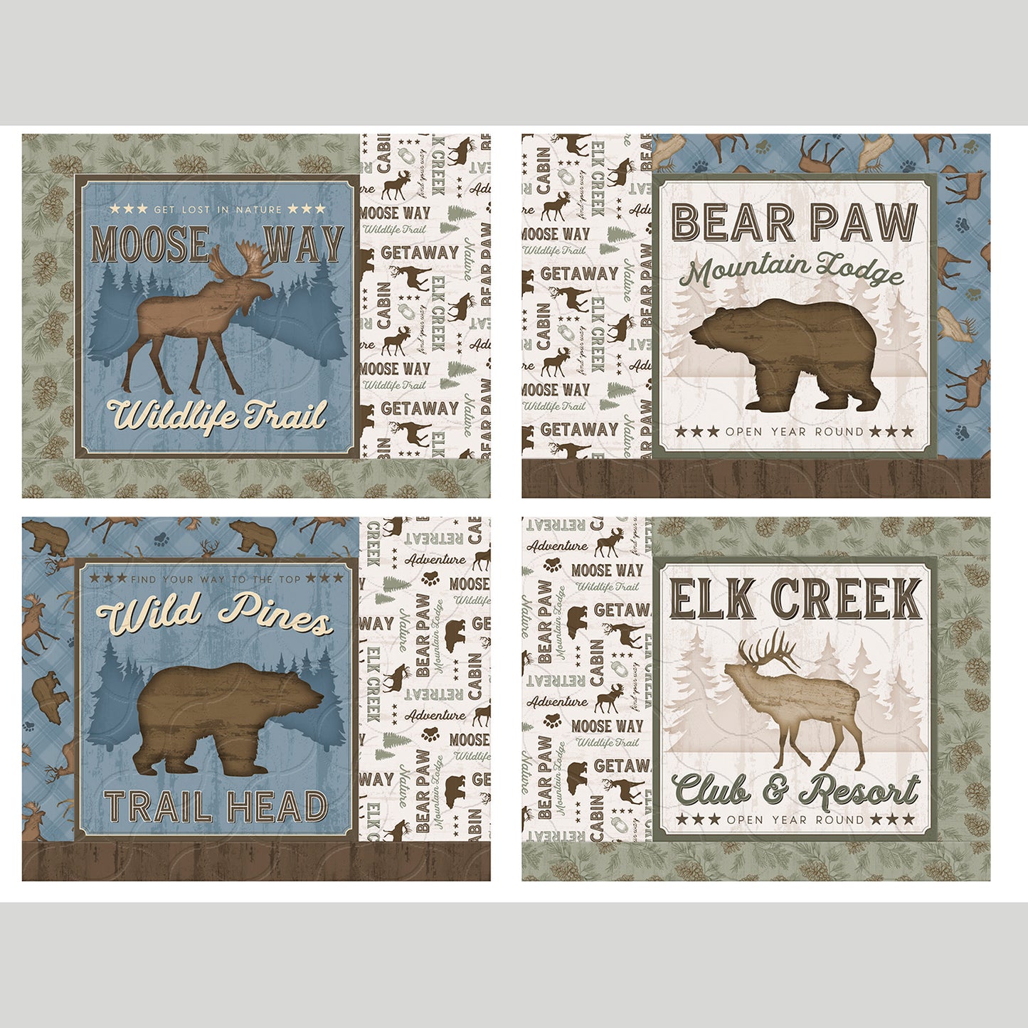 Wildlife Trail Placemats Kit