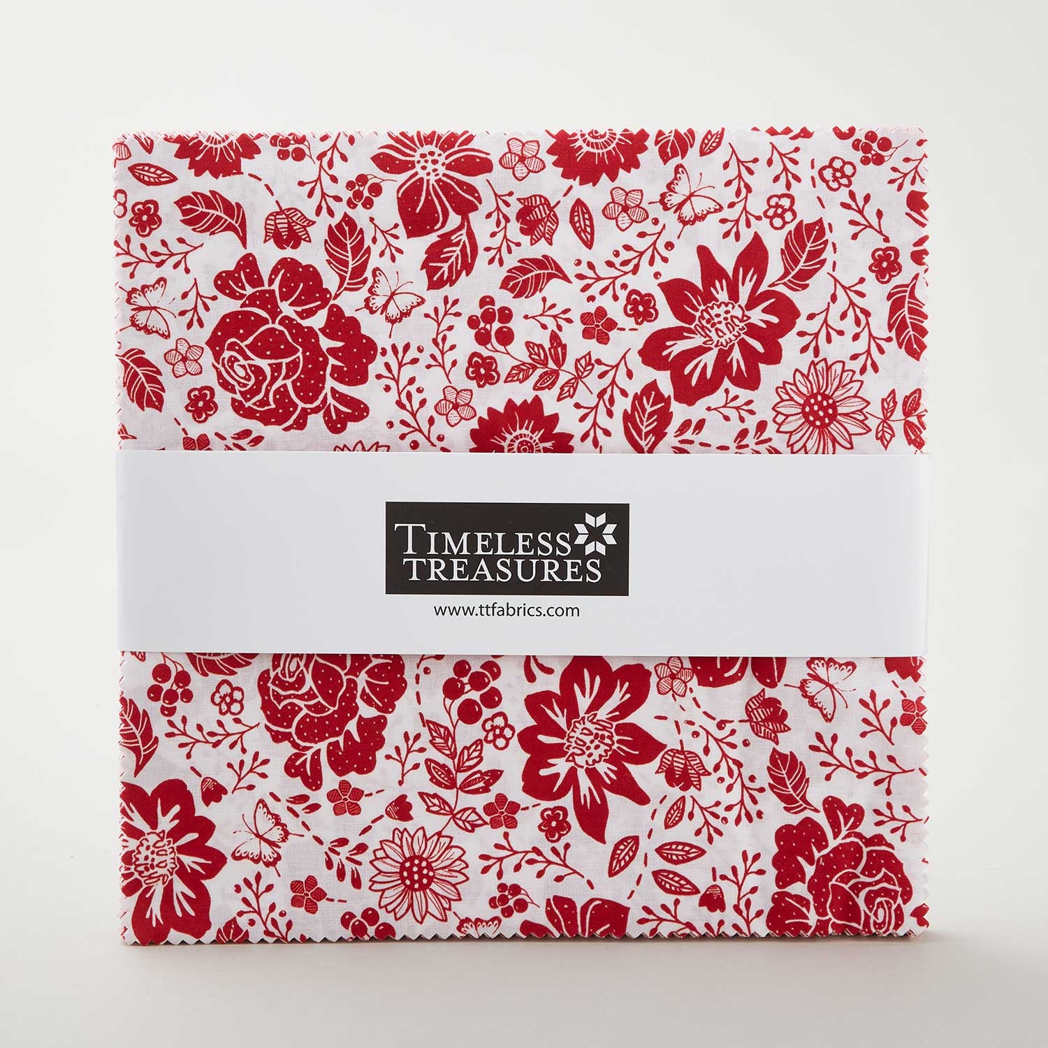 Garden Redwork 10" Squares