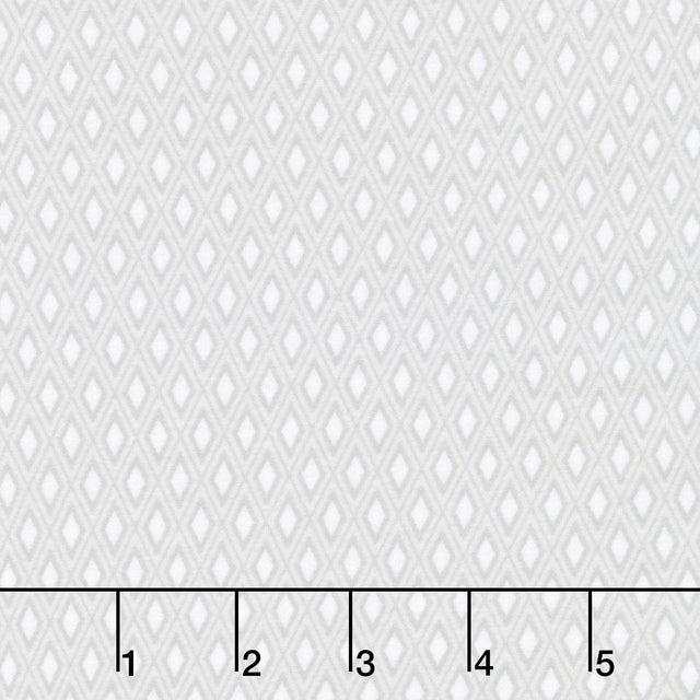 Snuggle In The Jungle Flannel - Snuggle Diamond Grey Yardage