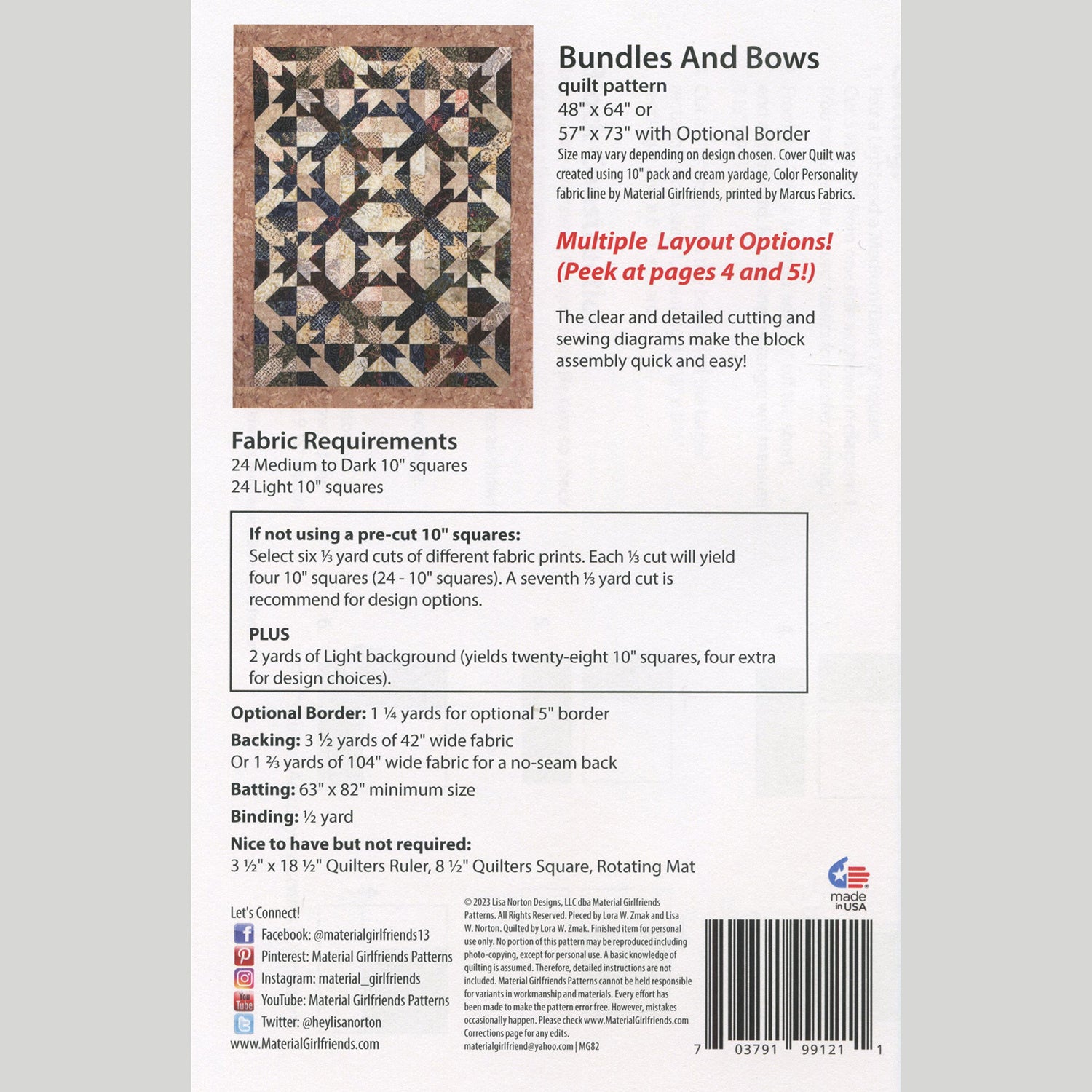 Bundles and Bows Quilt Pattern