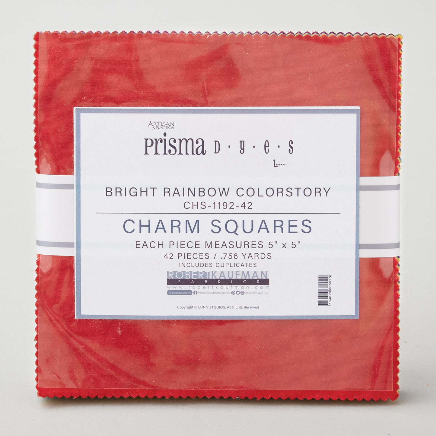 Artisan Batik Solids - Prisma Dyes Bright Rainbow Charm Pack