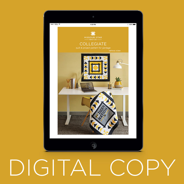 Digital Download - Collegiate Quilt Pattern by Missouri Star