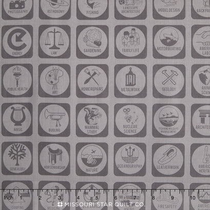 Modern Scouting - Scout Badges Gray Yardage