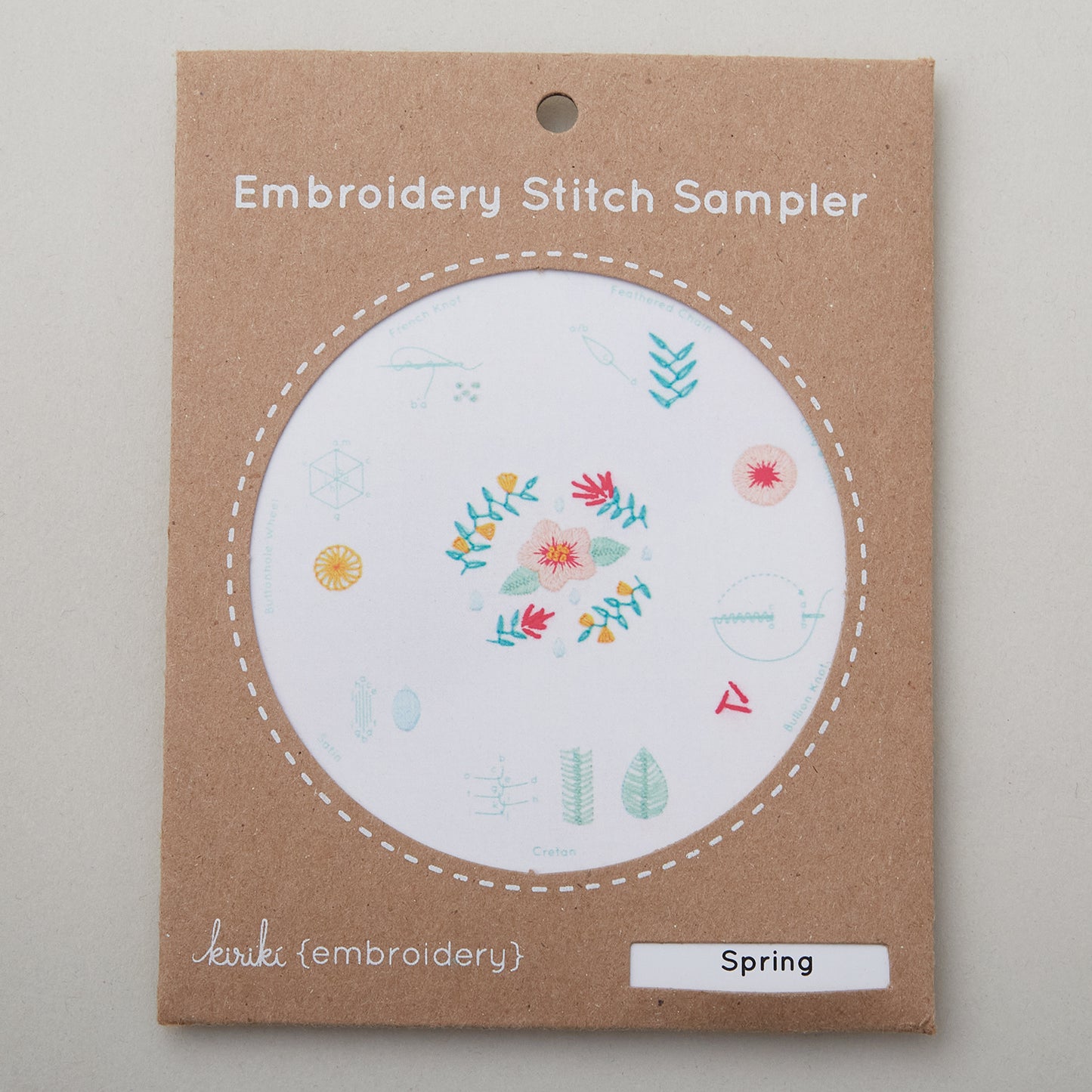 Spring Embroidery Stitch Sampler Kit