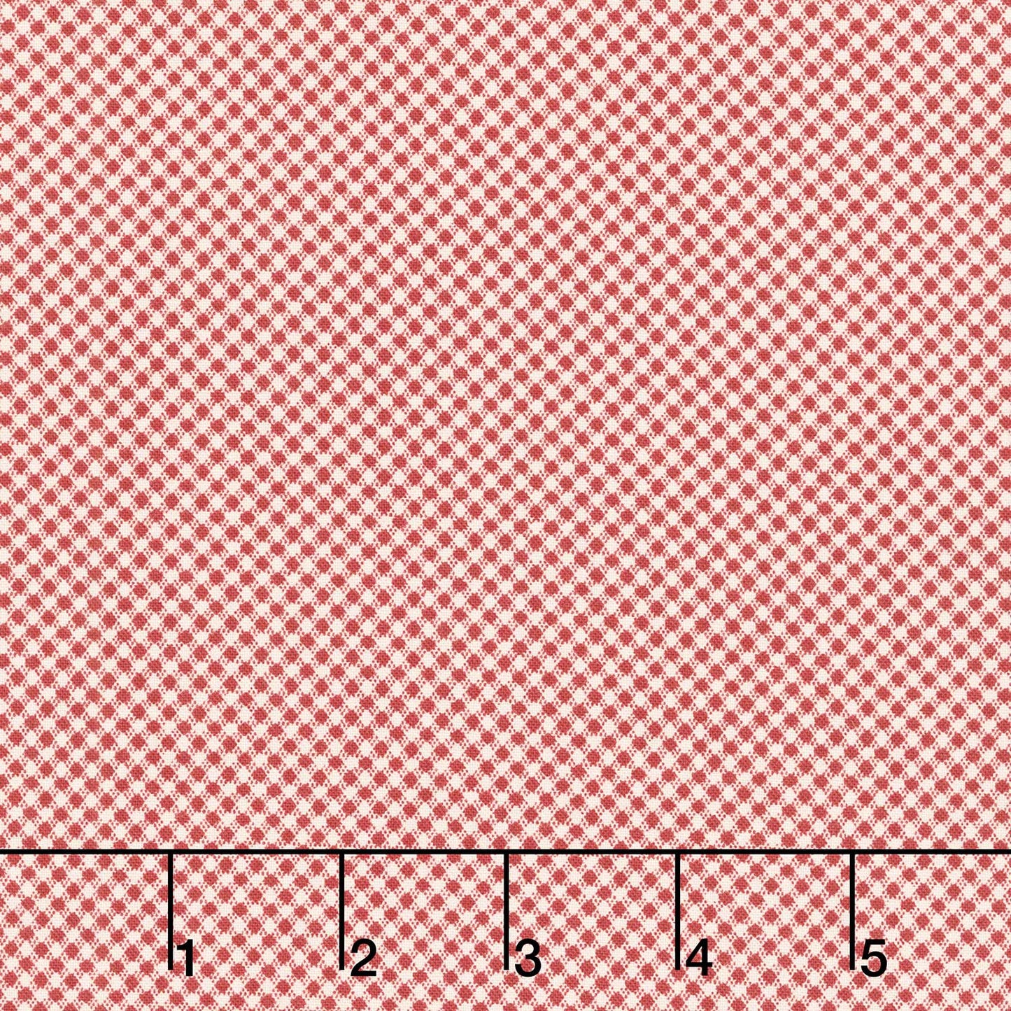 Garnets and Gingham - Tiny Gingham Garnet Cream Yardage