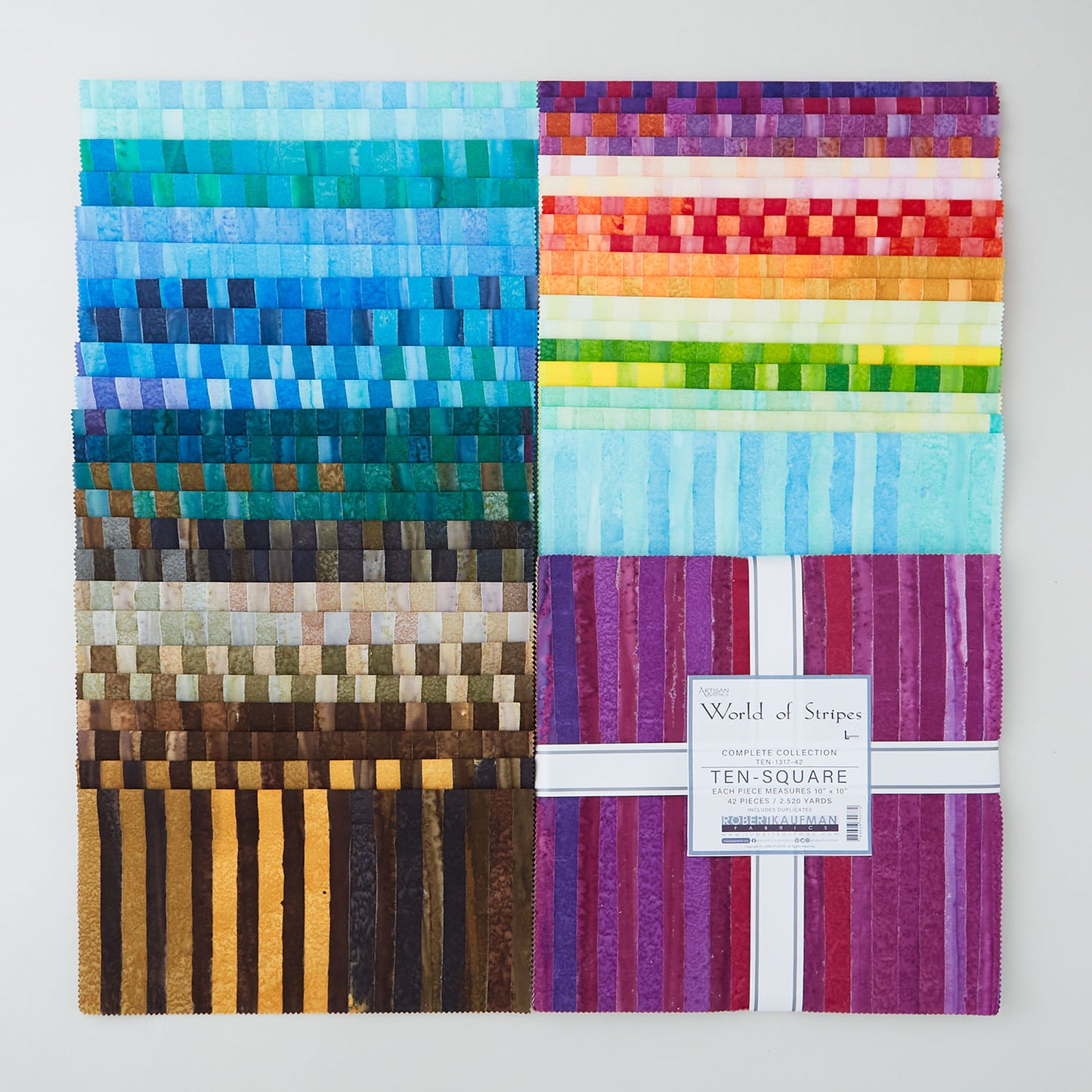 Artisan Batiks World of Stripes Ten Squares