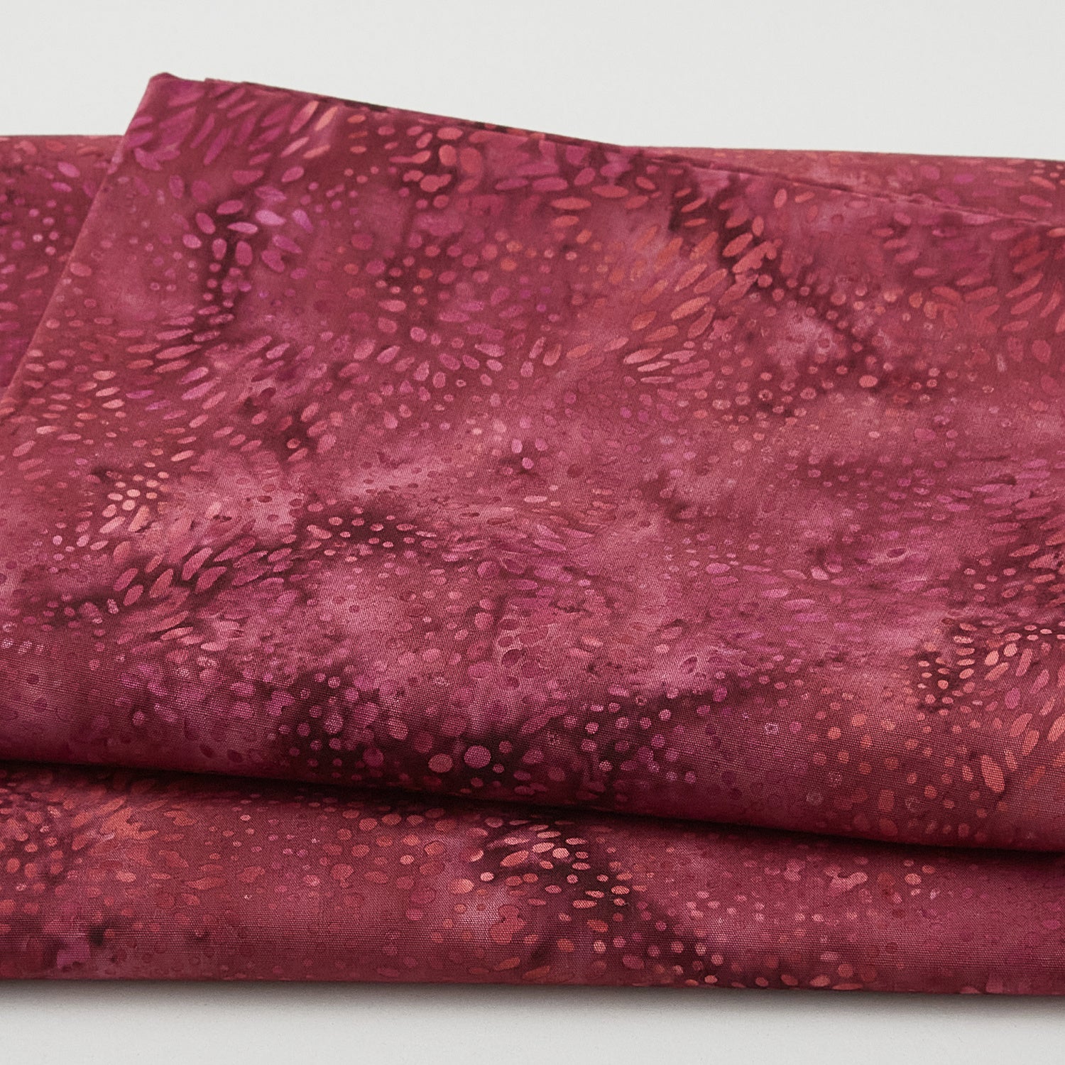 Brilliant Gems Batiks - Dots Red Burgundy 2 Yard Cut