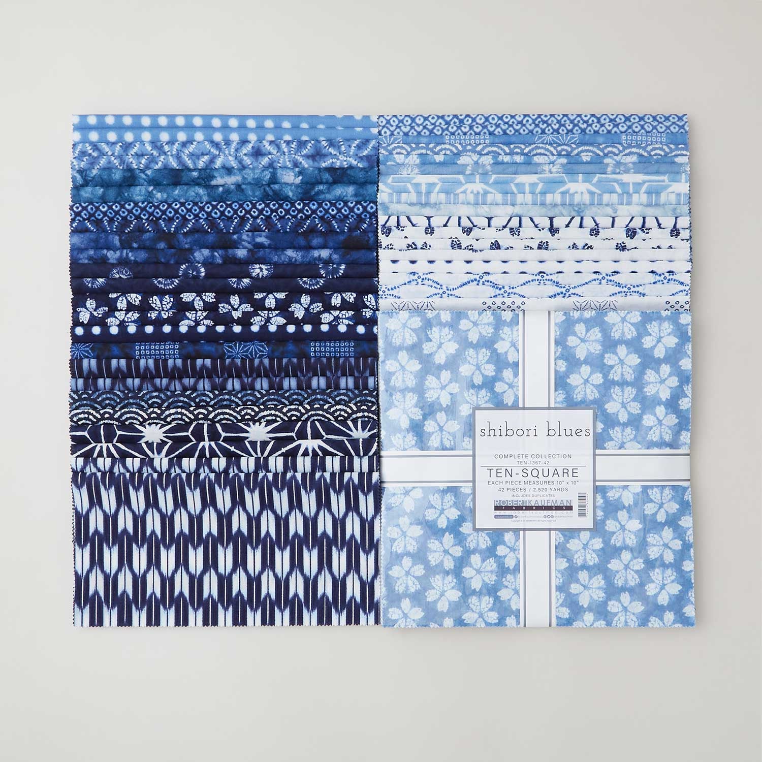 Shibori Blues 2024 Ten Squares