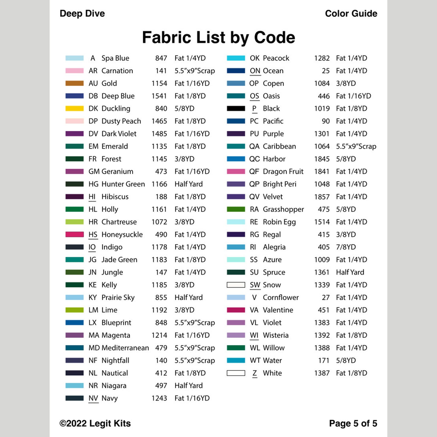 Deep Dive Quilt Pattern