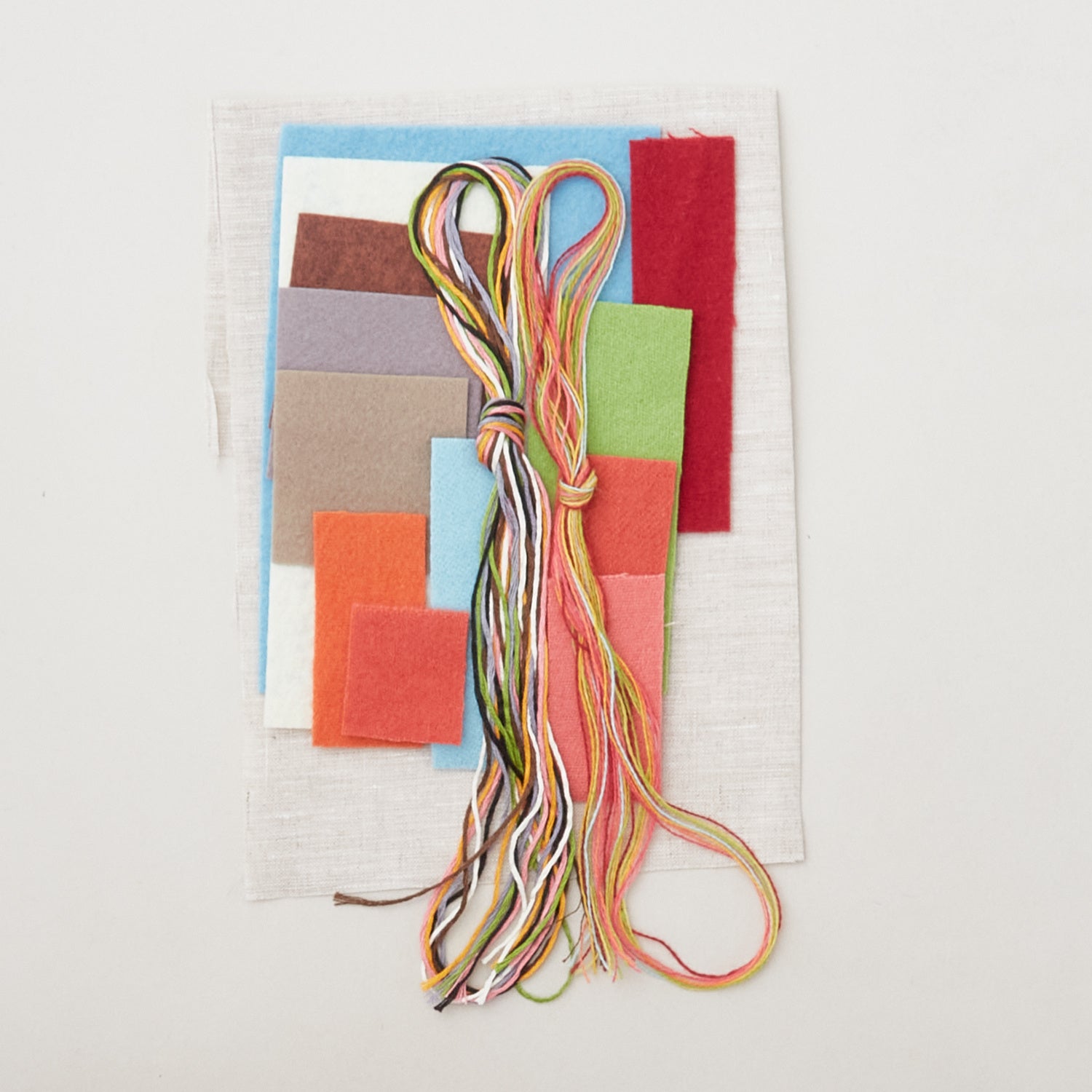 Bicycle Wool Felt Embroidery Appliqué Kit